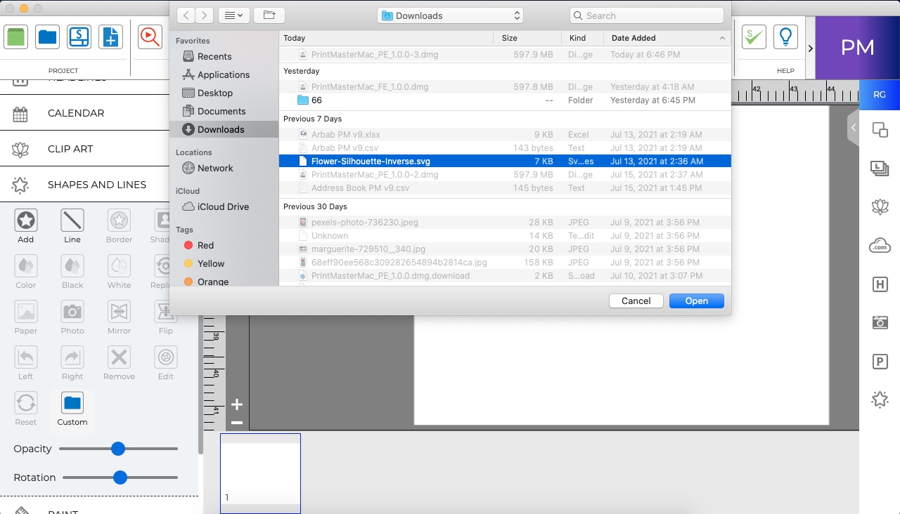 Shapes and Lines - PrintMaster v9 Userguide